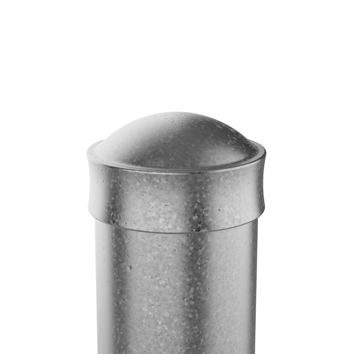 4" X 5' (W/Cap) Galvanized Bollard – Postman - Steel Posts & Bollards