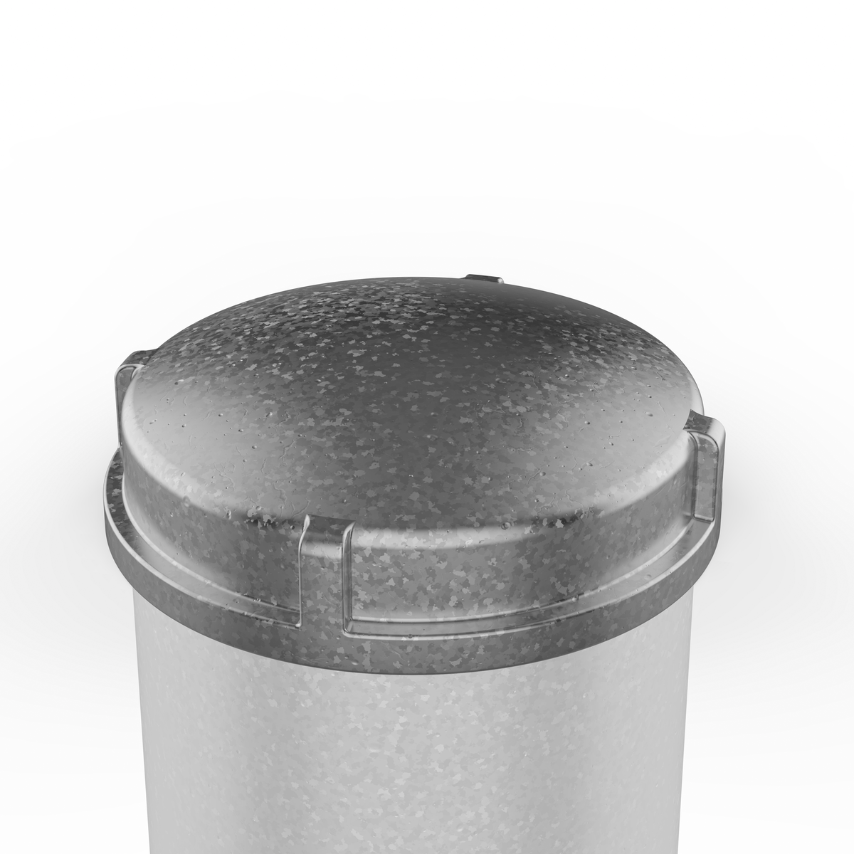 6 1/2" Threaded Galvanized Cap – Postman - Steel Posts & Bollards